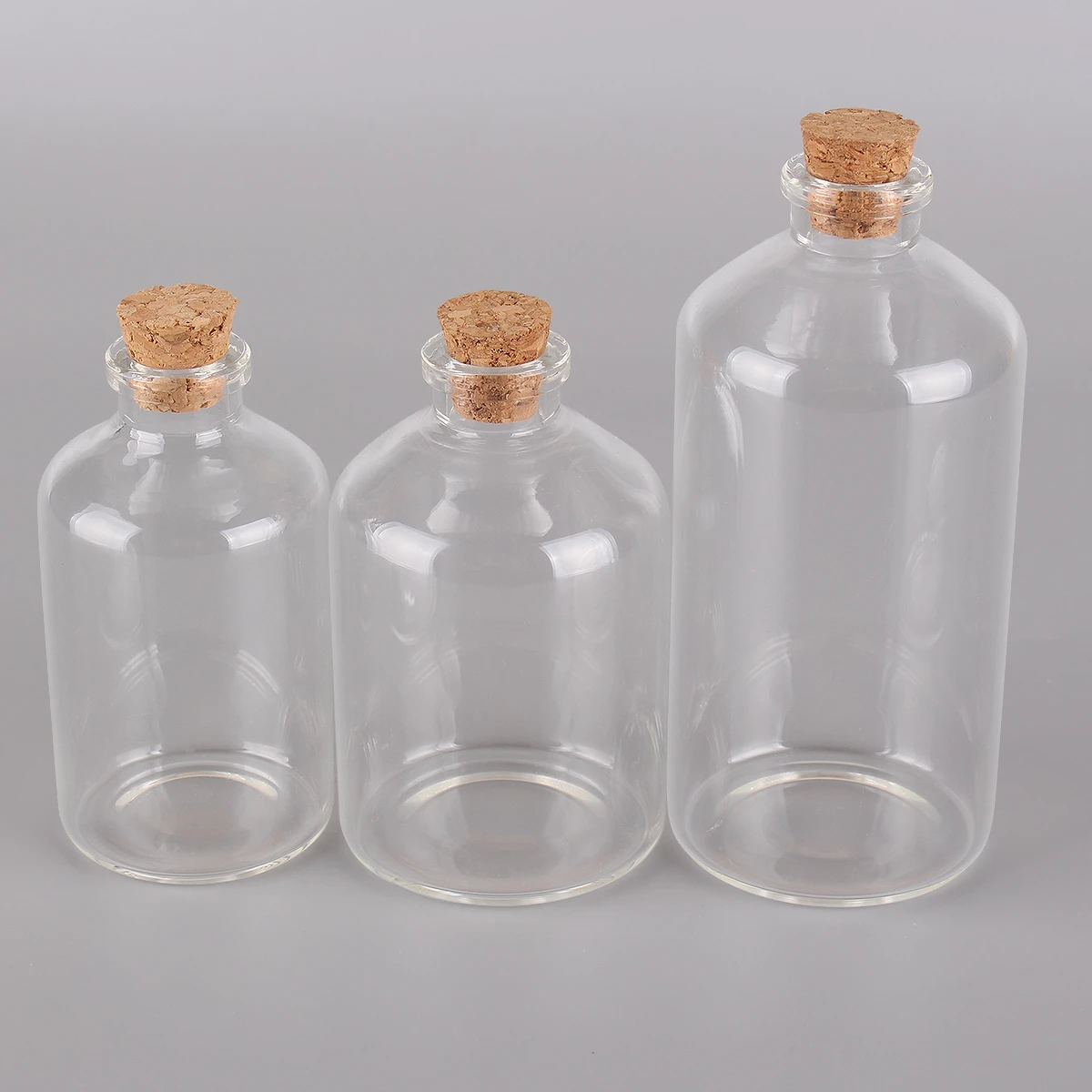 San Jose Mall 6pcs 50ml Small Glass Bottles Vials Jars with Cork ...