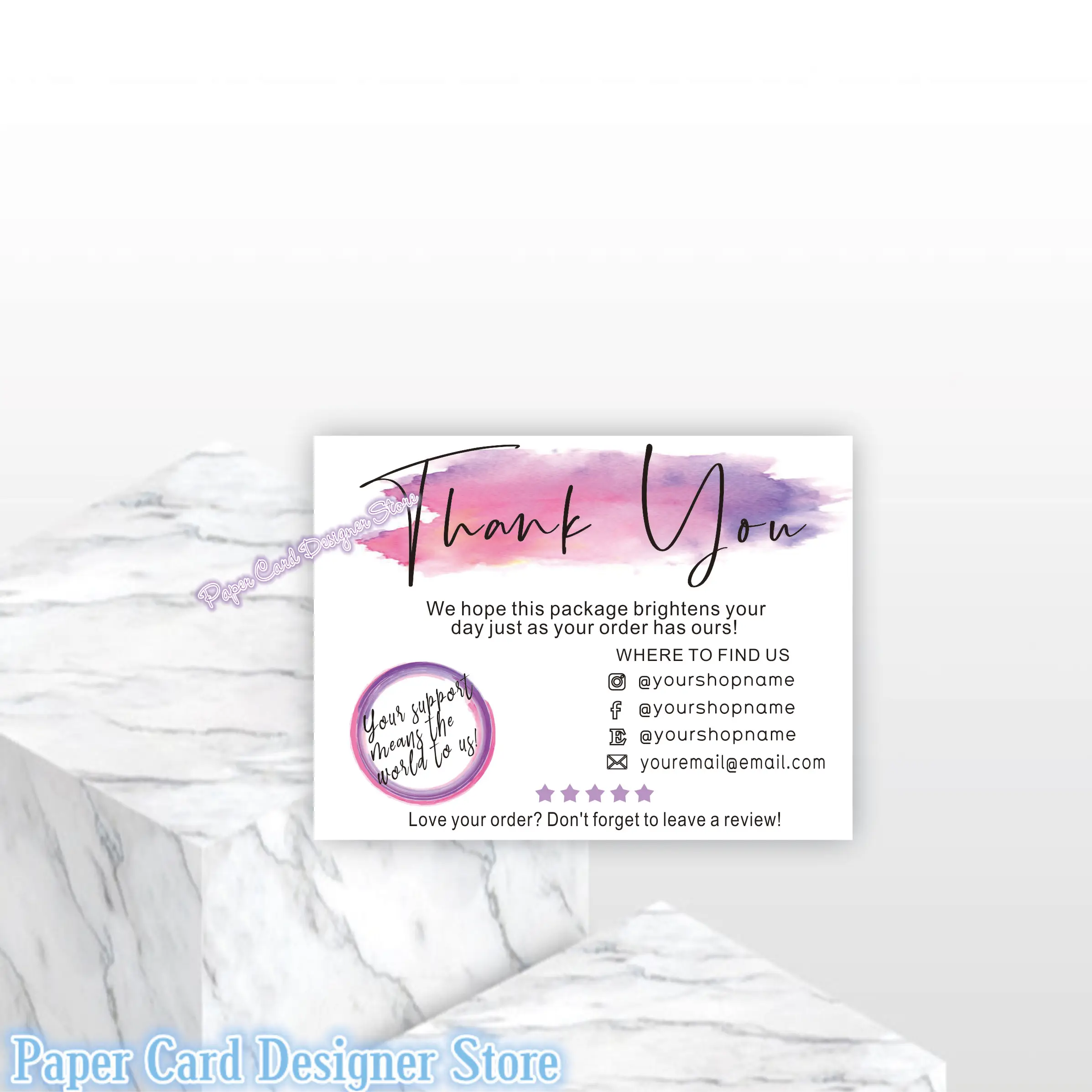 Professional Thank You Card Designs