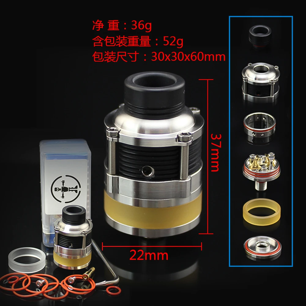 Haku Riviera Rdta | 22mm Atomizer | Rda Atomizers | Riviera Vape | Sxk ...