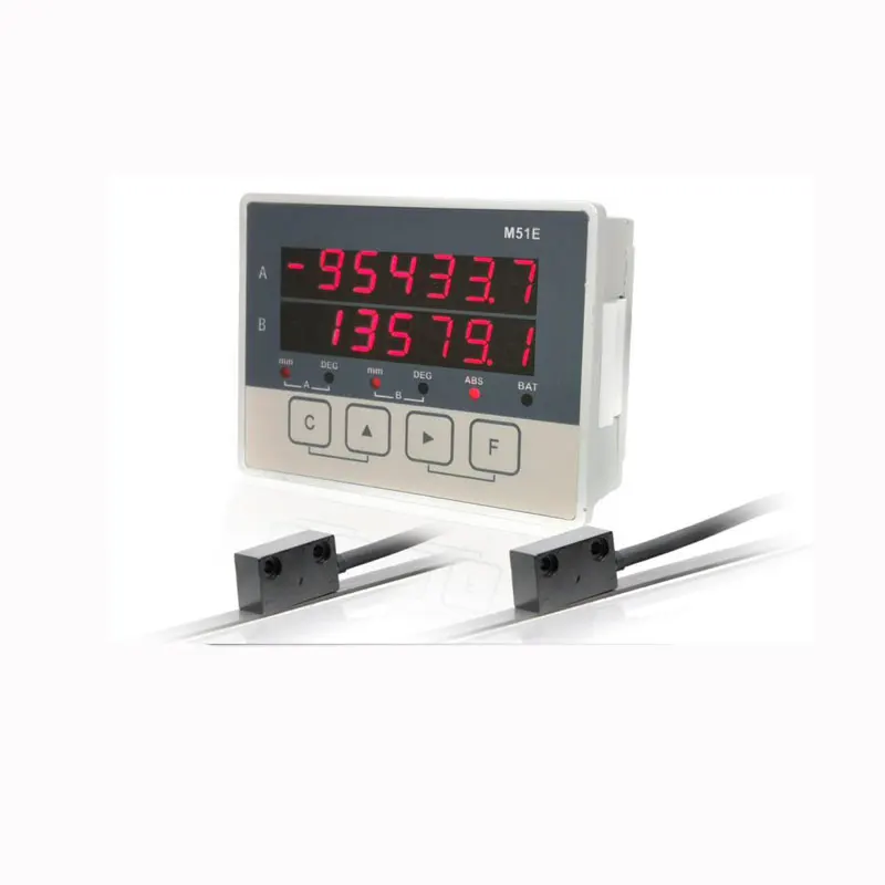 2 Axis LCD DRO Magnetic Optical Linear Displacement Scale Sensor Position Transducers CNC ...