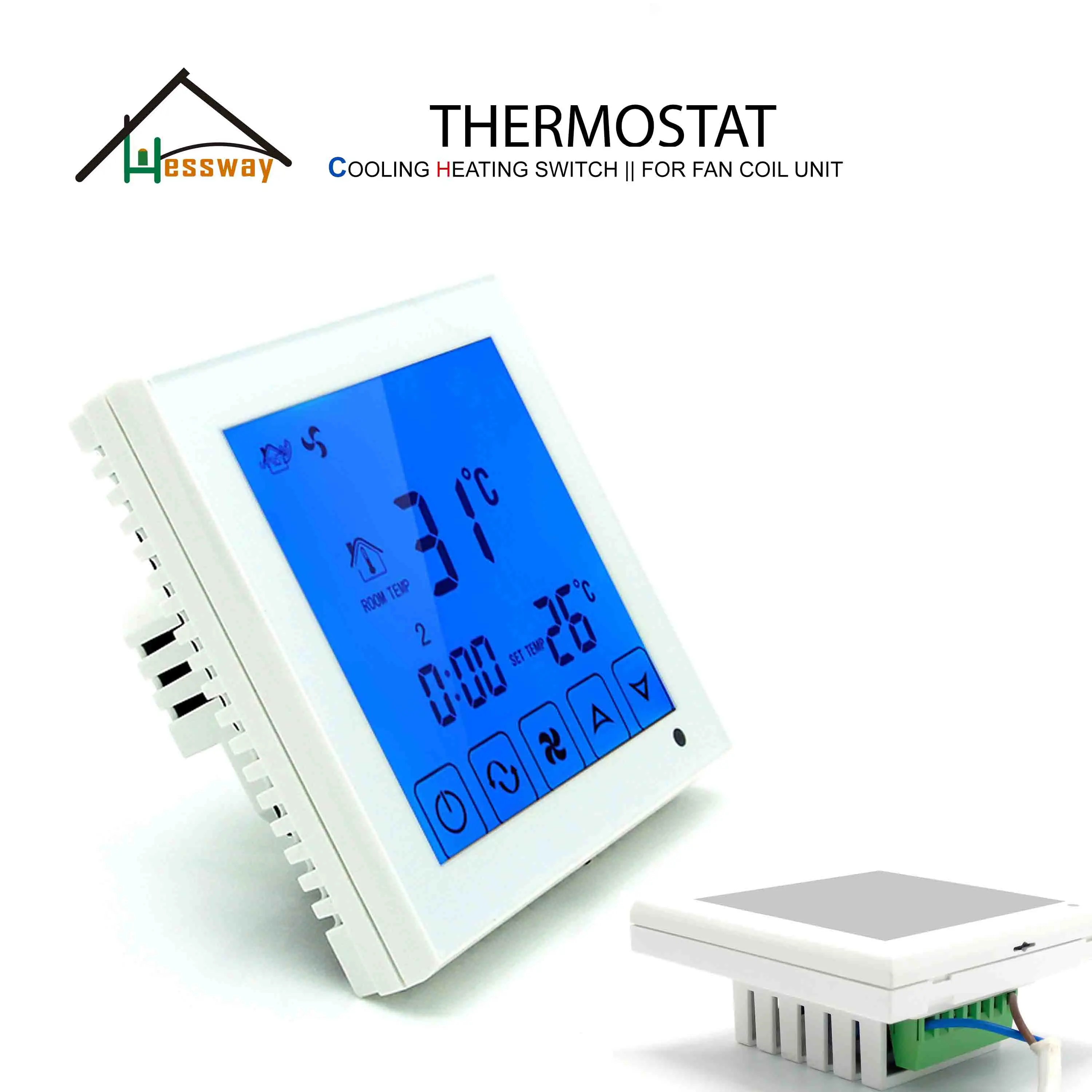 Hessway Discount 2 Pipe Fan Coil Thermostat Temperature Controller For ...