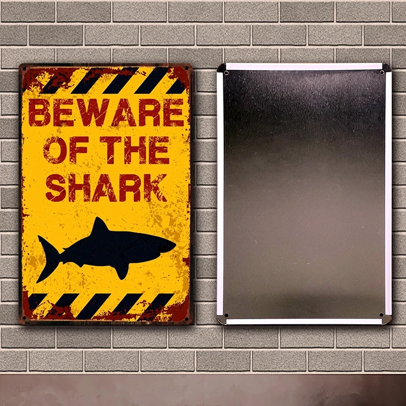 Beware Of Shark Signs