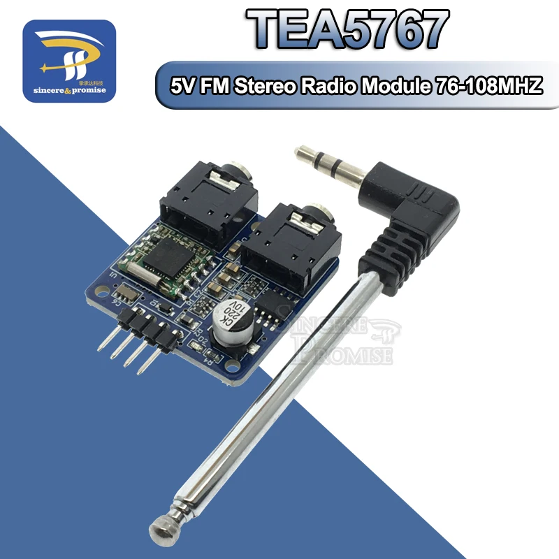 TEA5767 FM Stereo Radio Module 5V for Arduino Radio 76 108MHZ I2C ...