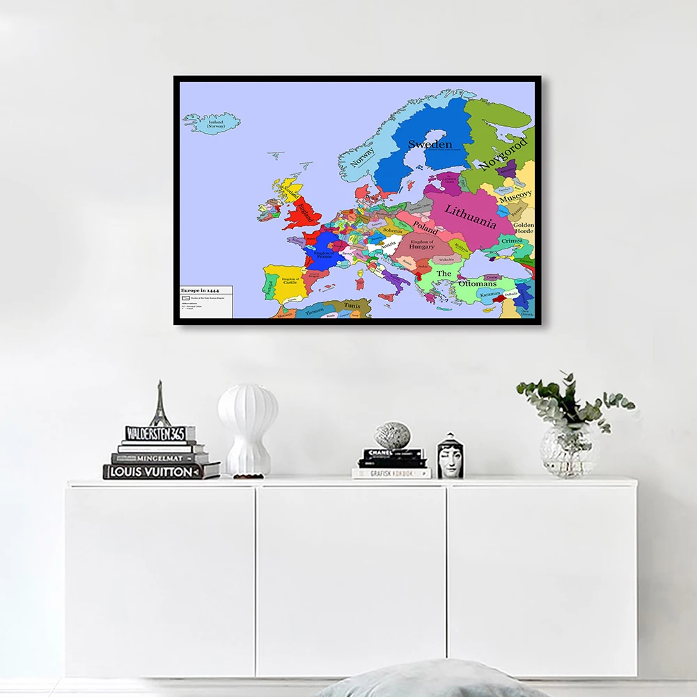 Simple Map Of Europe For Children