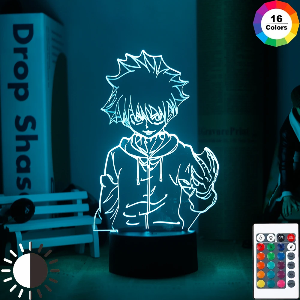 3d Anime lamp Hunter X Hunter Killua for Bedroom Decor Nightlight ...