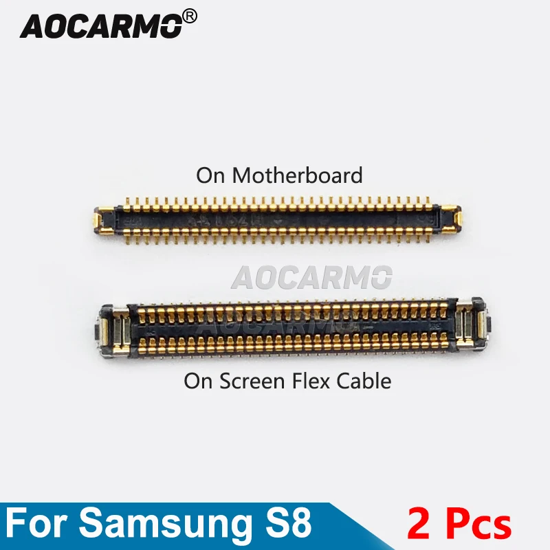 Aocarmo LCD Display Screen Flex Cable Connector FPC On Motherboard ...