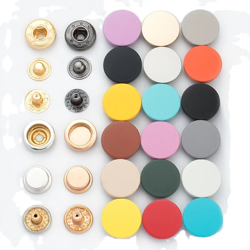 10pcs-set-Metal-Color-Snap-Buttons-Down-Jacket-Clothing-Decoration ...