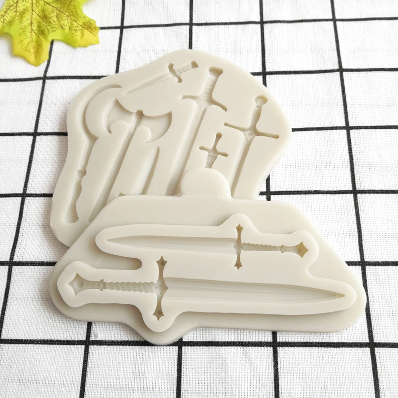 KLM New variety of retro sword silicone mold Chocolate cake decorating ...