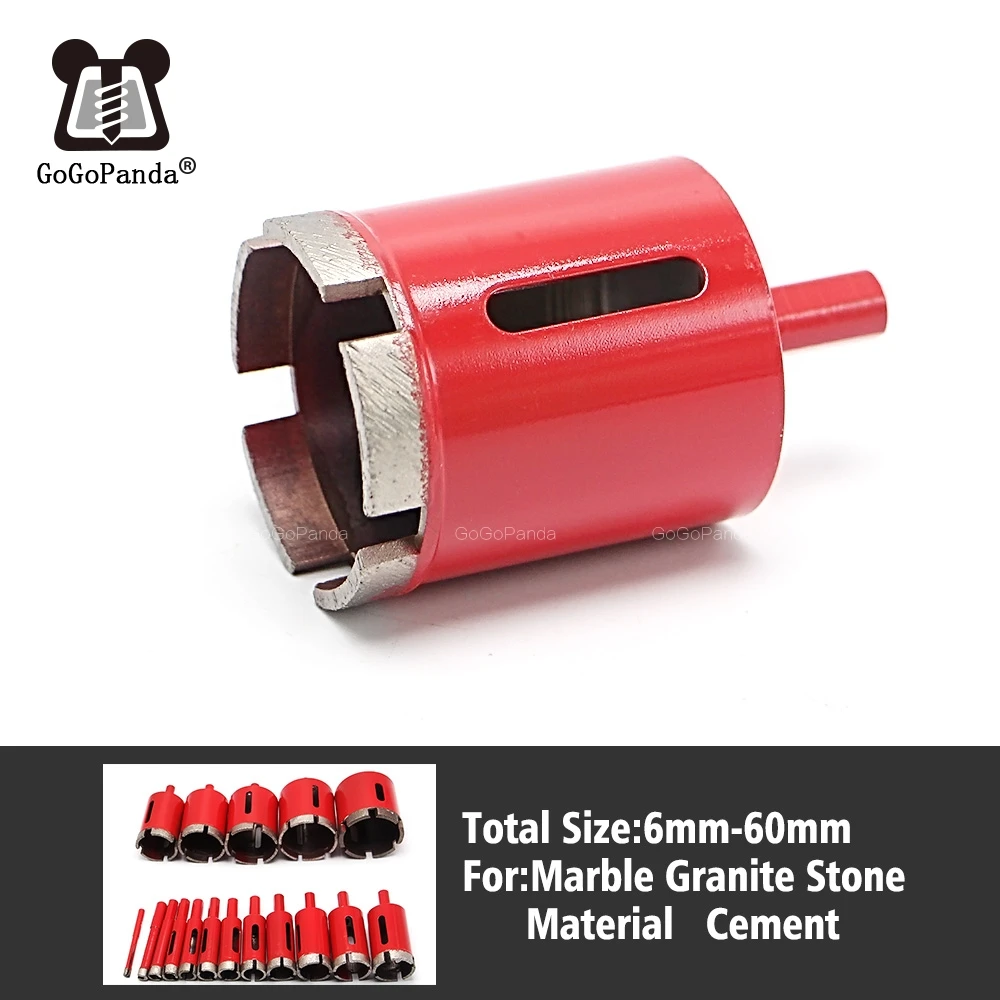 Free Shipping 6mm 60mm Core Drill Bit for Marble Granite Stone Material ...