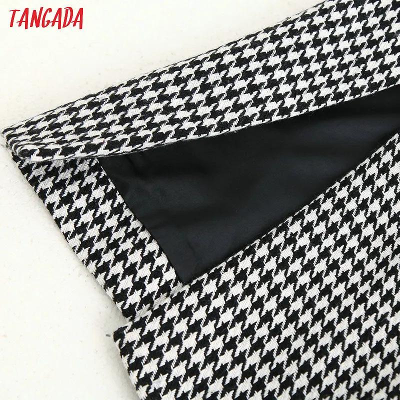 Tangada элегантное зимнее женское длинное пальто куртка повседневное высококачественное теплое