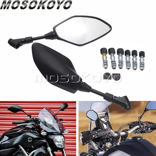 Universial Rear View Side Mirrors For Yamaha MT07 MT09 MT03, 49% OFF