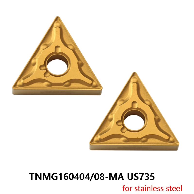 10pcs TNMG 160404 160408 TNMG160404 MA TNMG160408 MA US735 Carbide ...