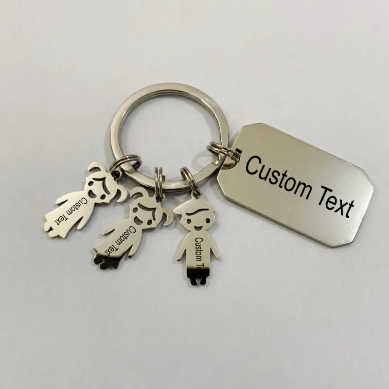 Personalized-Keychain-Custom-Name-Family-Boy-And-Girl-Key-Rings ...