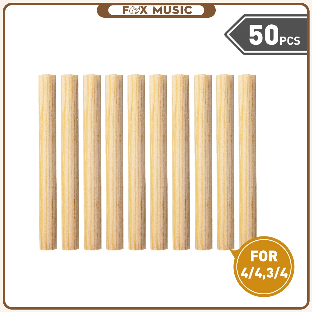 50PCS-Acoustic-Violin-Sound-Post-Spruce-Soundpost-70mm-For-3-4-4-4 ...