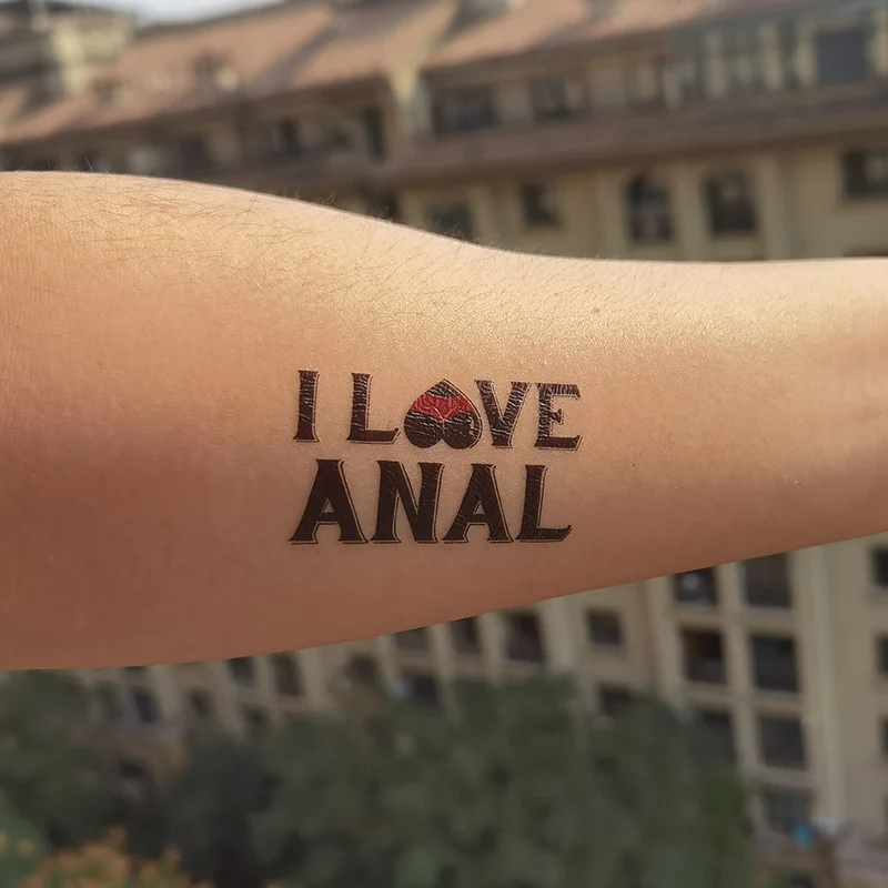 I Love Anal Cuckold Tatuaje Temporal Fetiche Para Hotwwife Cuckold
