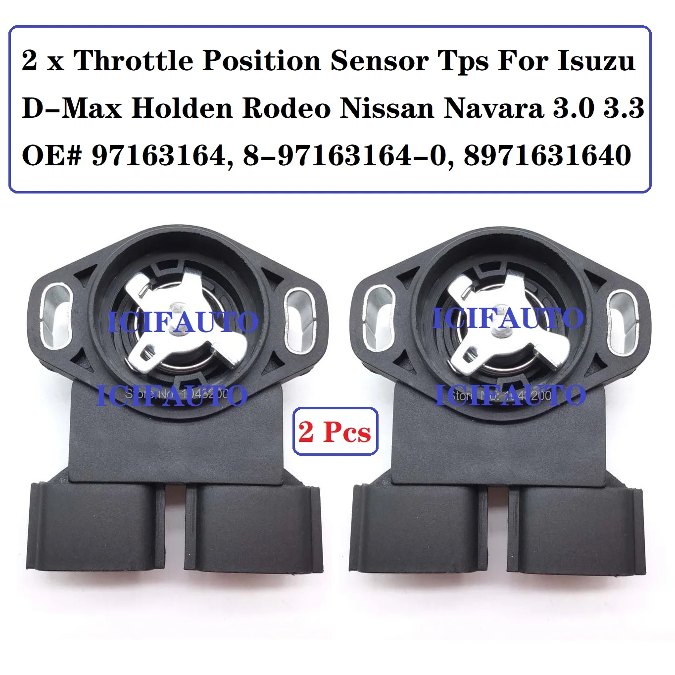 2-4-Pcs-Throttle-Position-Sensor-Tps-for-Isuzu-D-Max-Holden-Rodeo ...