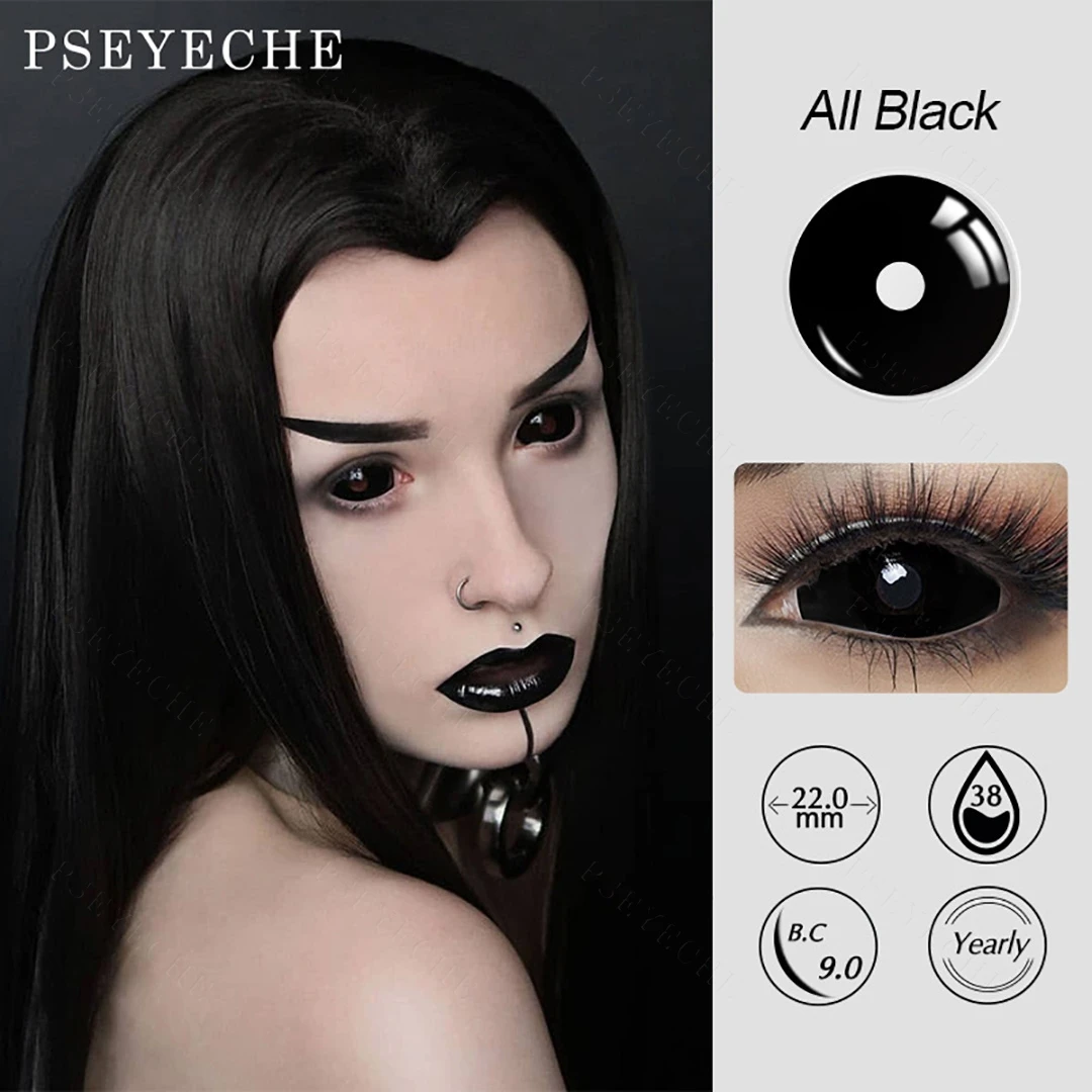 White Eye Contacts Sclera