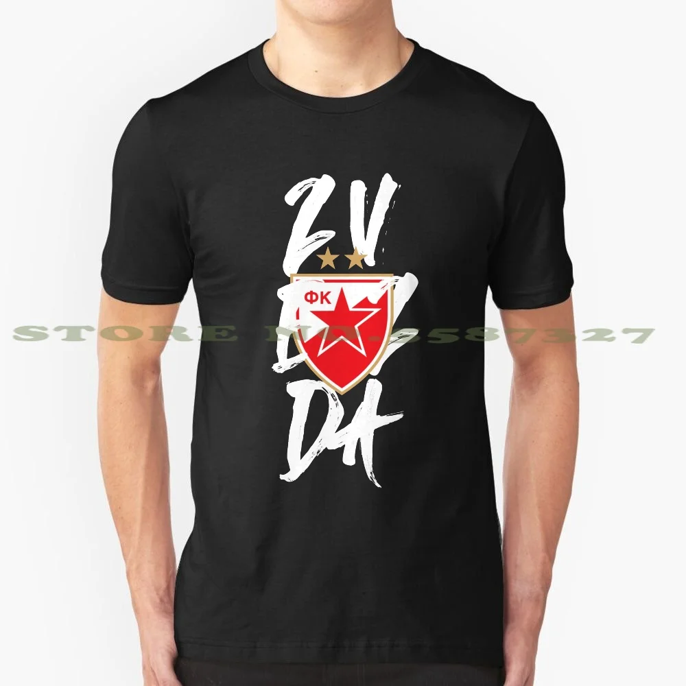 Crvena-Zvezda-Serbia-Football-Belgrade-Black-White-Tshirt-For-Men-Women ...