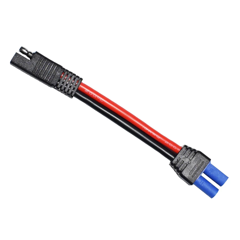 SAE EC5 암 플러그 커넥터, 태양광 발전 자동차 어댑터 케이블 와이어, 10AWG, 15cm|오토바이 베터리 ...