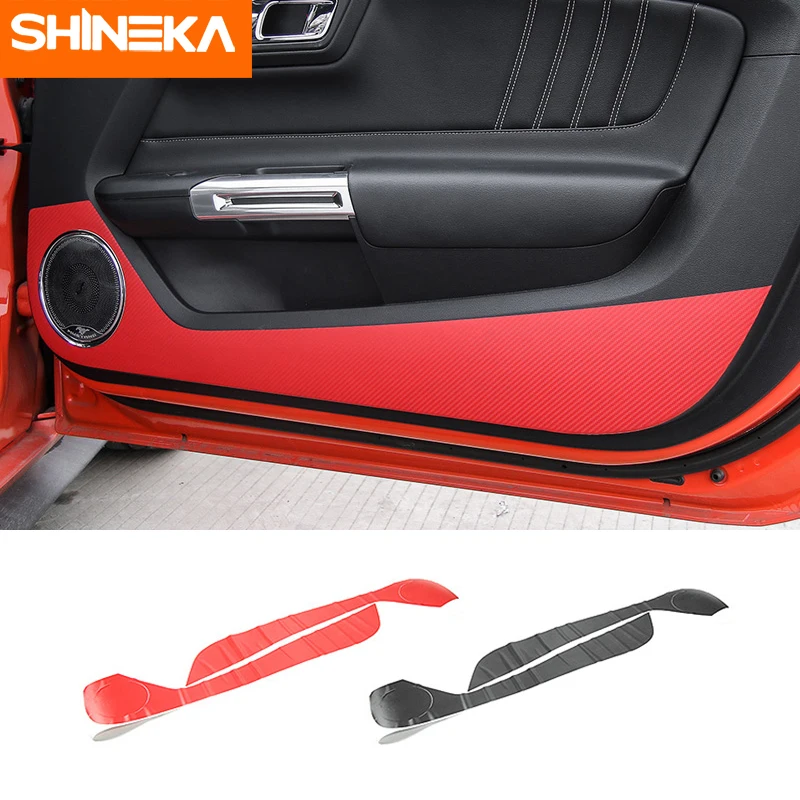 Molduras interiores SHINEKA para Ford Mustang, pegatina antipatadas y ...