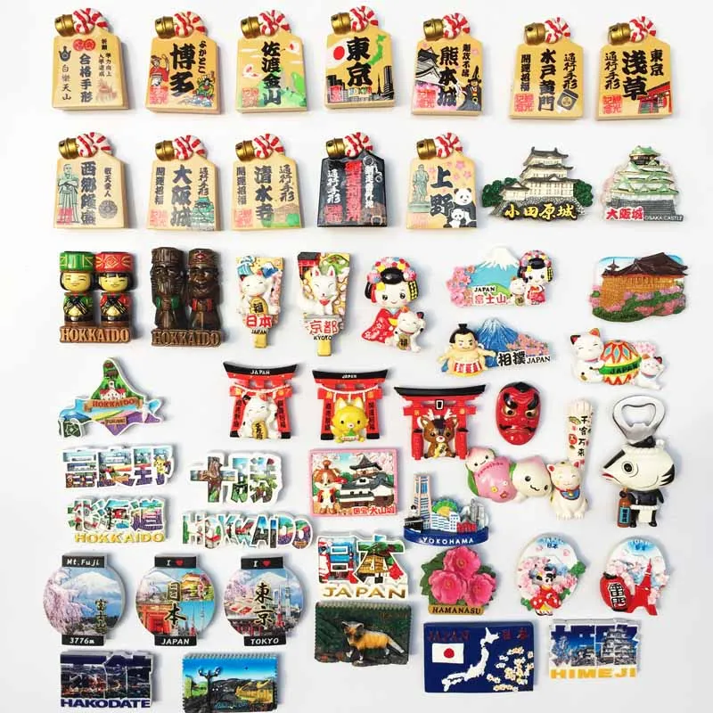 3d Resin Fridge Magnet Japan, Tokyo, Osaka, Kyoto, Hokkaido Tourist ...
