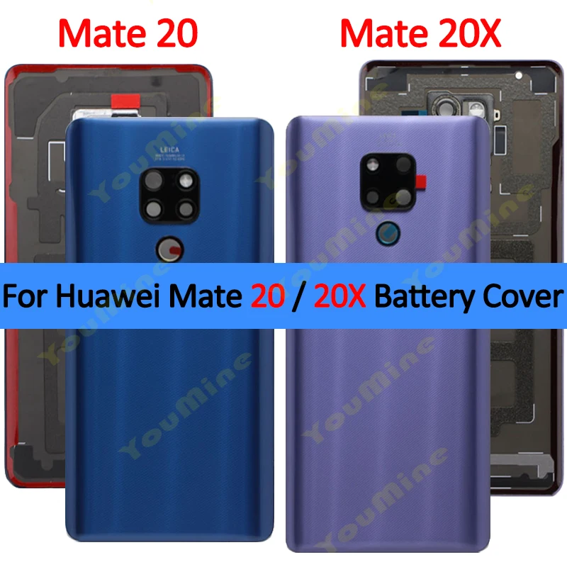 For-Huawei-mate20-Mate-20-X-Battery-Glass-Back-Cover-Case-for-Huawei ...
