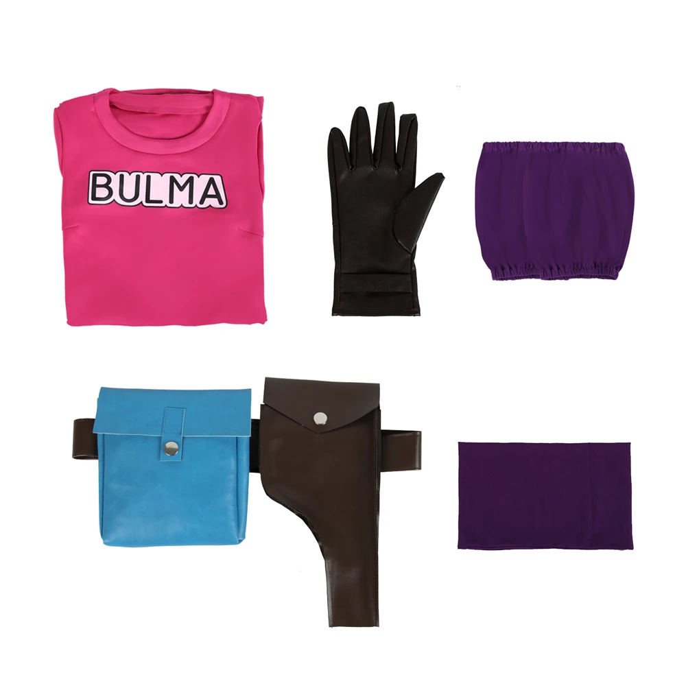 Anime Dragon Ball Bulma Uniform Cosplay Costume For Women - AllCosplay.com