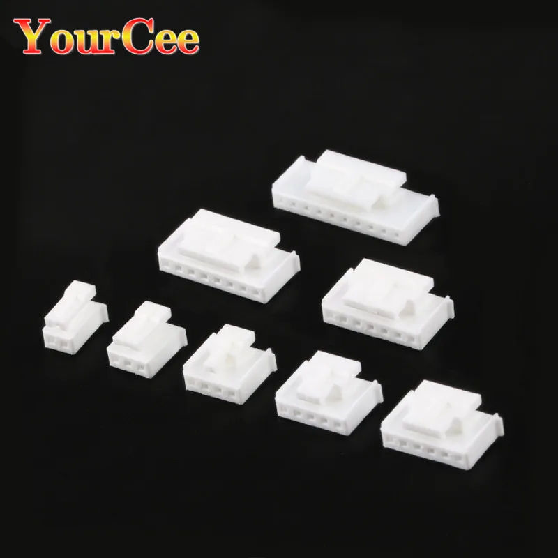 50PCS/SET HY2.0mm Pitch Connector Plug Terminal Housing 2P/3/4/5/6/7/8P/10P With Buckle and Lock ...