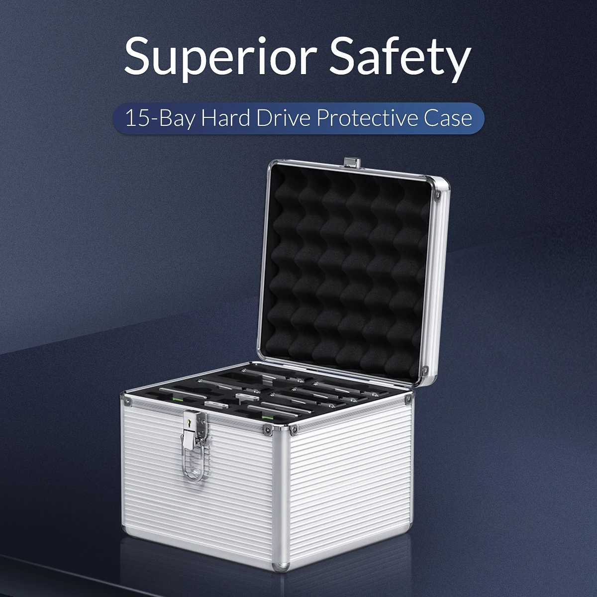 Orico Aluminum 5/10/15 Bays 3.5 Inch Hard Drive Protection Box Storage ...