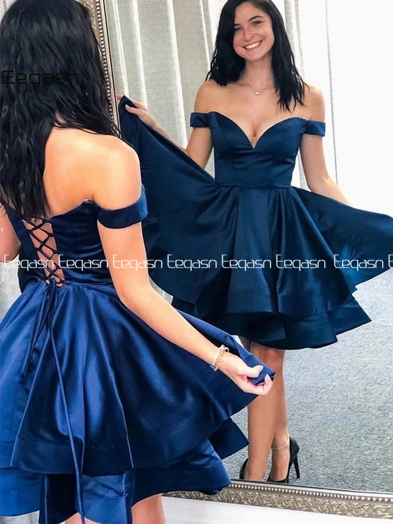 Short Blue Prom Dresses 2022