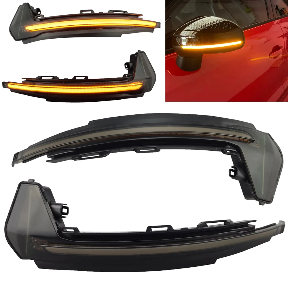 Pair-For-Audi-A1-8X-2011-2017-LED-Dynamic-Turn-Signal-Light-Rearview ...