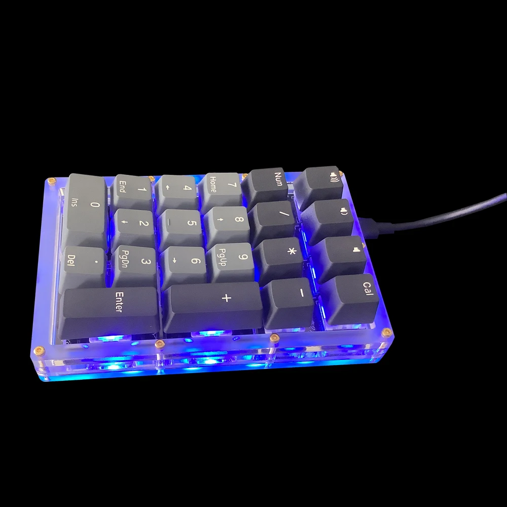 QMK-VIA-Support-Number-Pad-Hot-Swap-Switches-Tester-Acrylic-Stacker ...