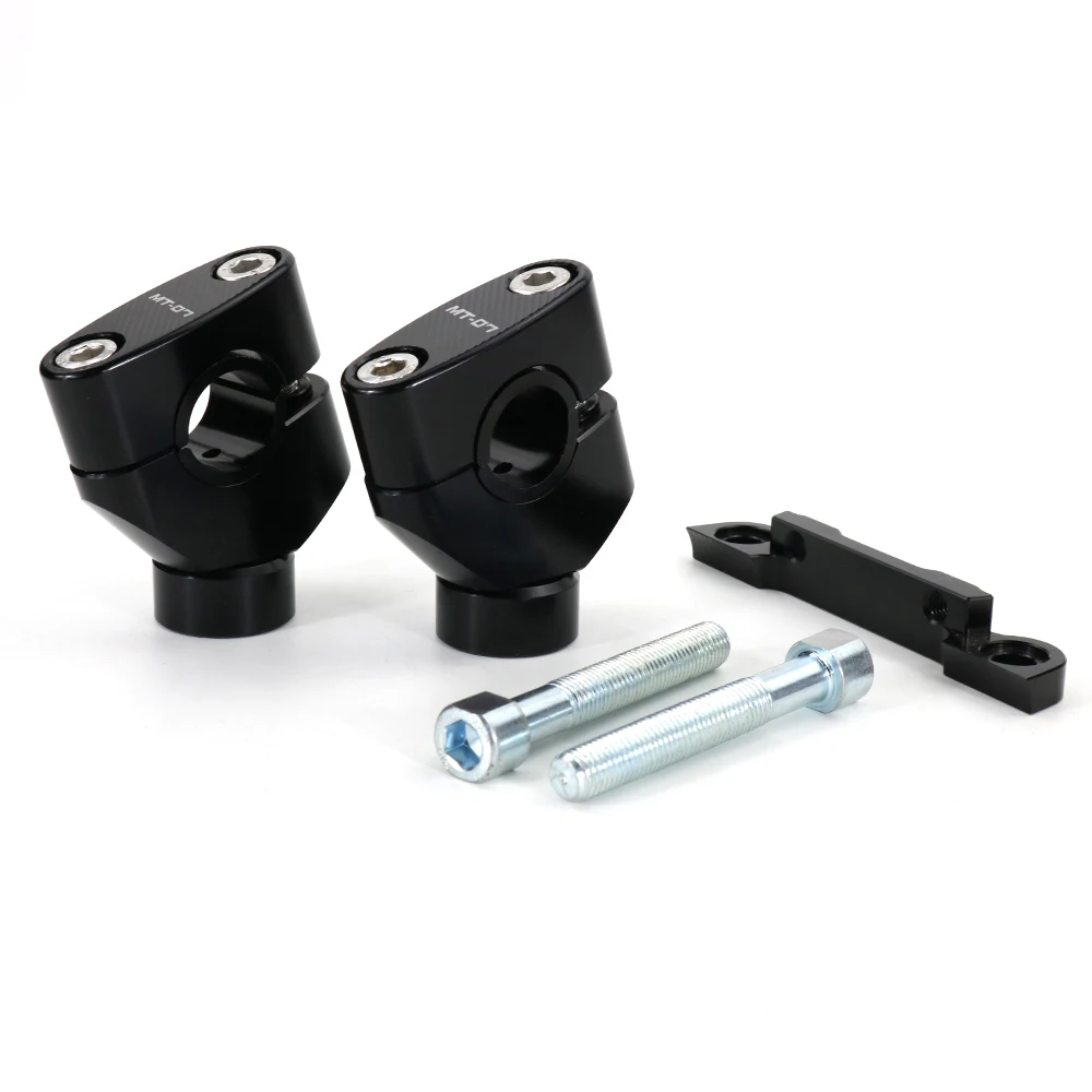 Motorcycle-Handlebar-Riser-Bar-Clamp-Set-Mounts-For-FatBar-28-6mm-and ...