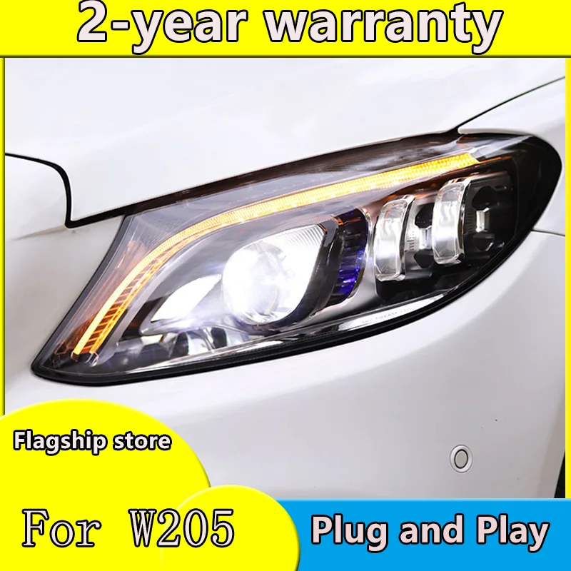 Head-Lamp-for-Mercedes-Benz-W205-Headlights-2015-2020-C300-C260-New-ALL ...