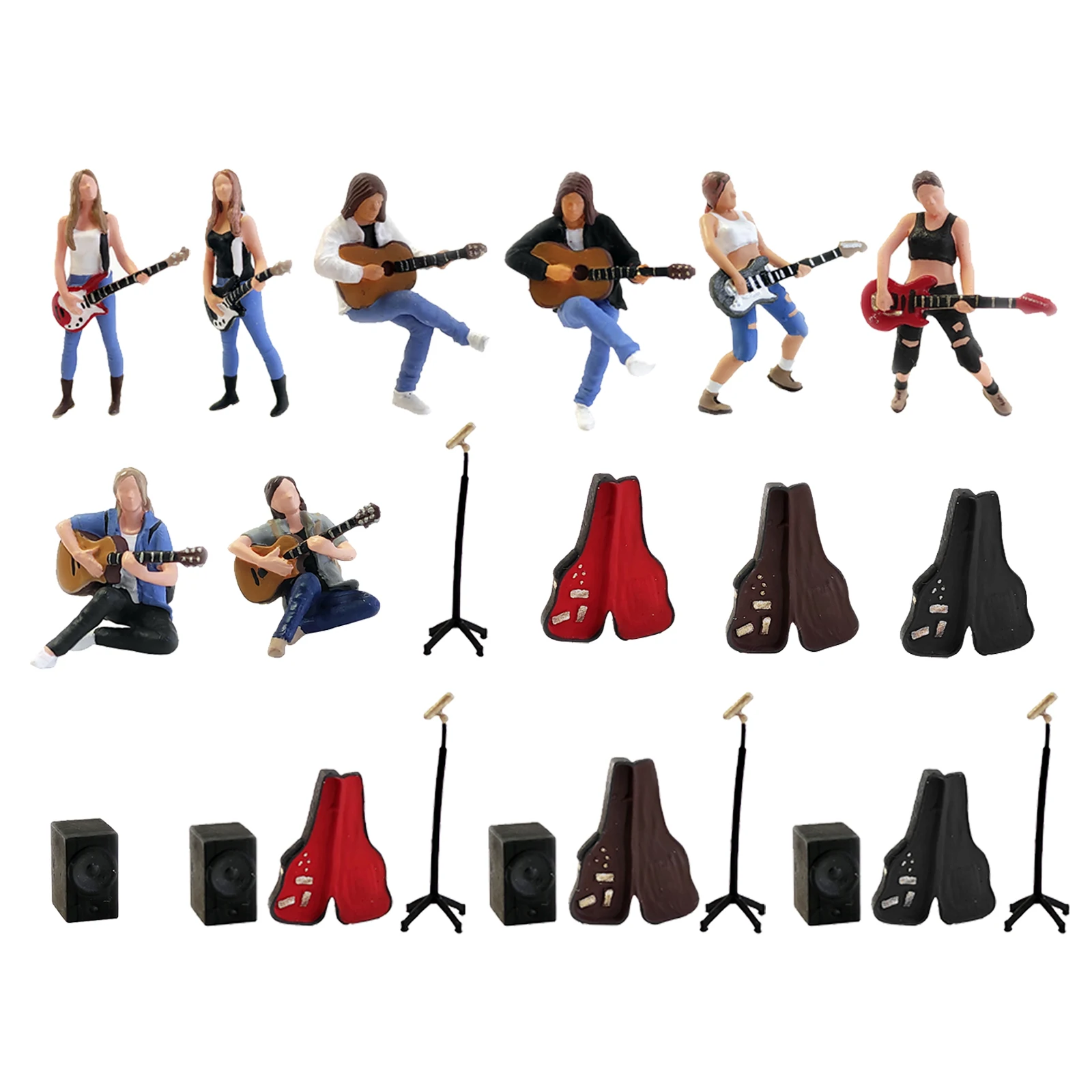 1-64-Scale-Hand-Painted-Miniature-Model-Women-Men-Singer-Rock-Singer ...