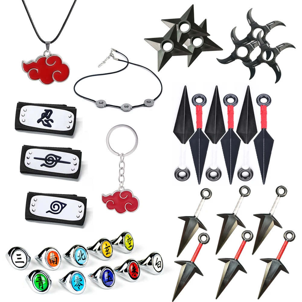 Naruto Set Figuur Akatsuki Itachi Cosplay Accessoires Action Props ...