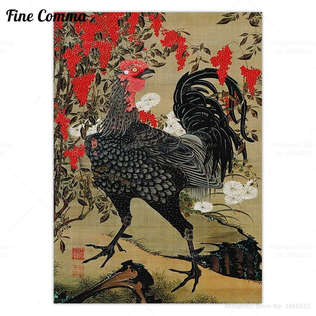 Japanese Rooster Art