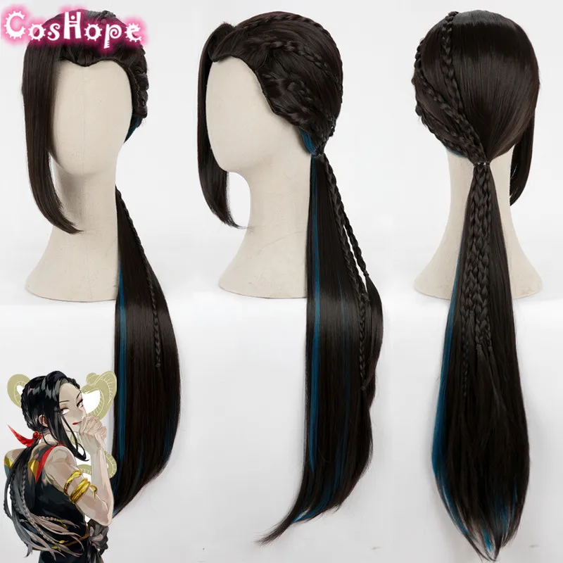 Jamil Viper Cosplay Twisted Wonderland Cosplay Women Long Braid Black ...