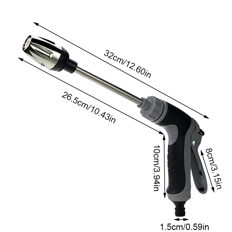 TETE D'ARROSAGE,Gun Kit--Pistolet à eau haute pression, tuyau de jardin ...