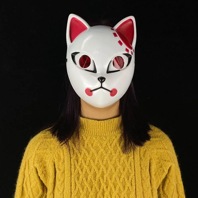 Anime Demon slayer kimetsu no yaiba kamado tanjirou mask cosplay fox ...