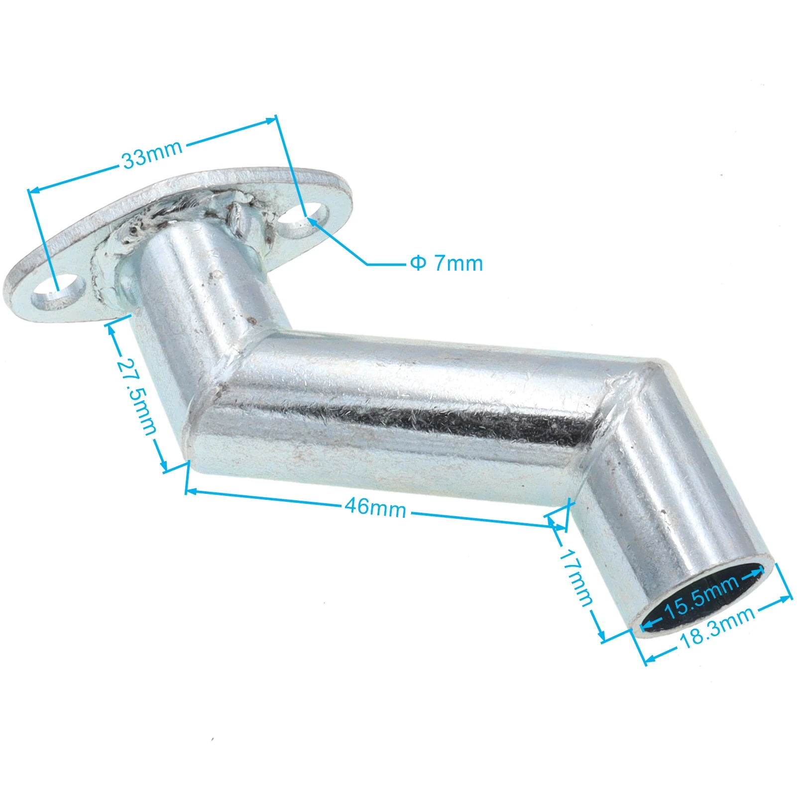 Motorcycle Carburetor Exhaust Intake Inlet Pipe Manifold For 49cc 66cc ...