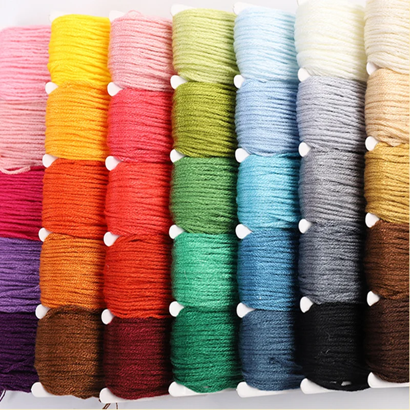 5-colors-10meter-Cross-stitch-polyester-cotton-thread-rope-Handmade ...
