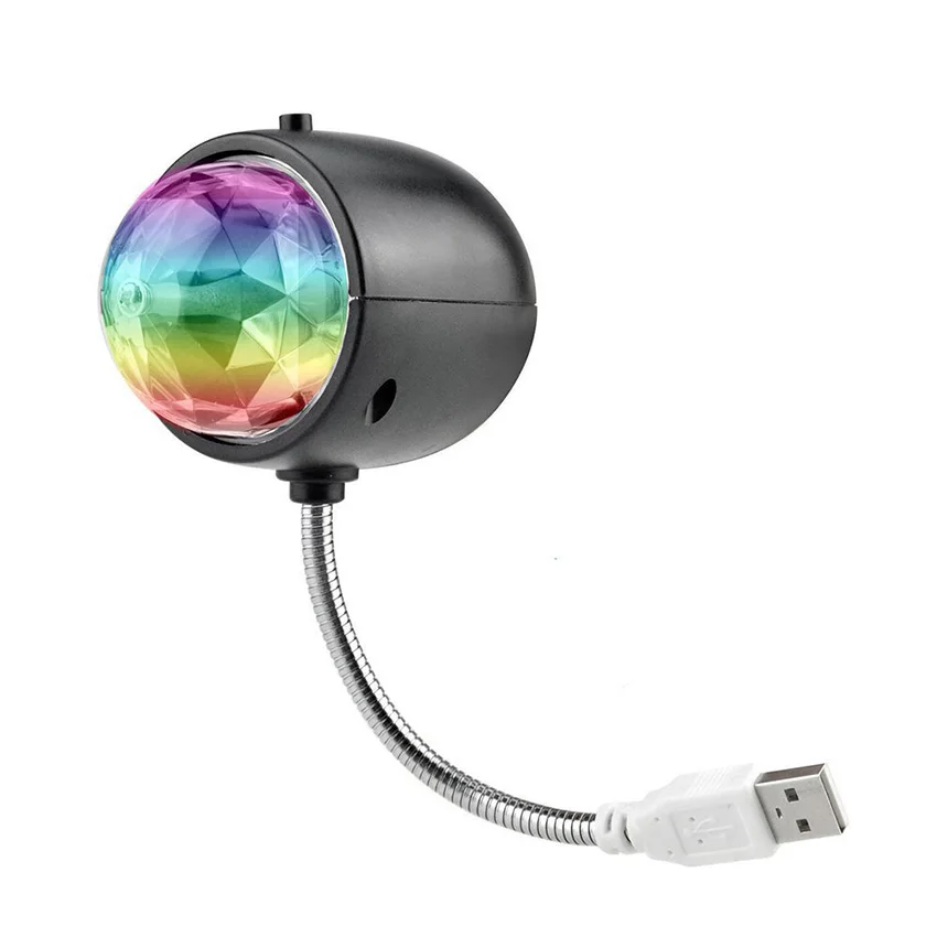 4w Mini Magic Ball Disco Party Light Rotating 2 In 1 Colorful Usb Led ...