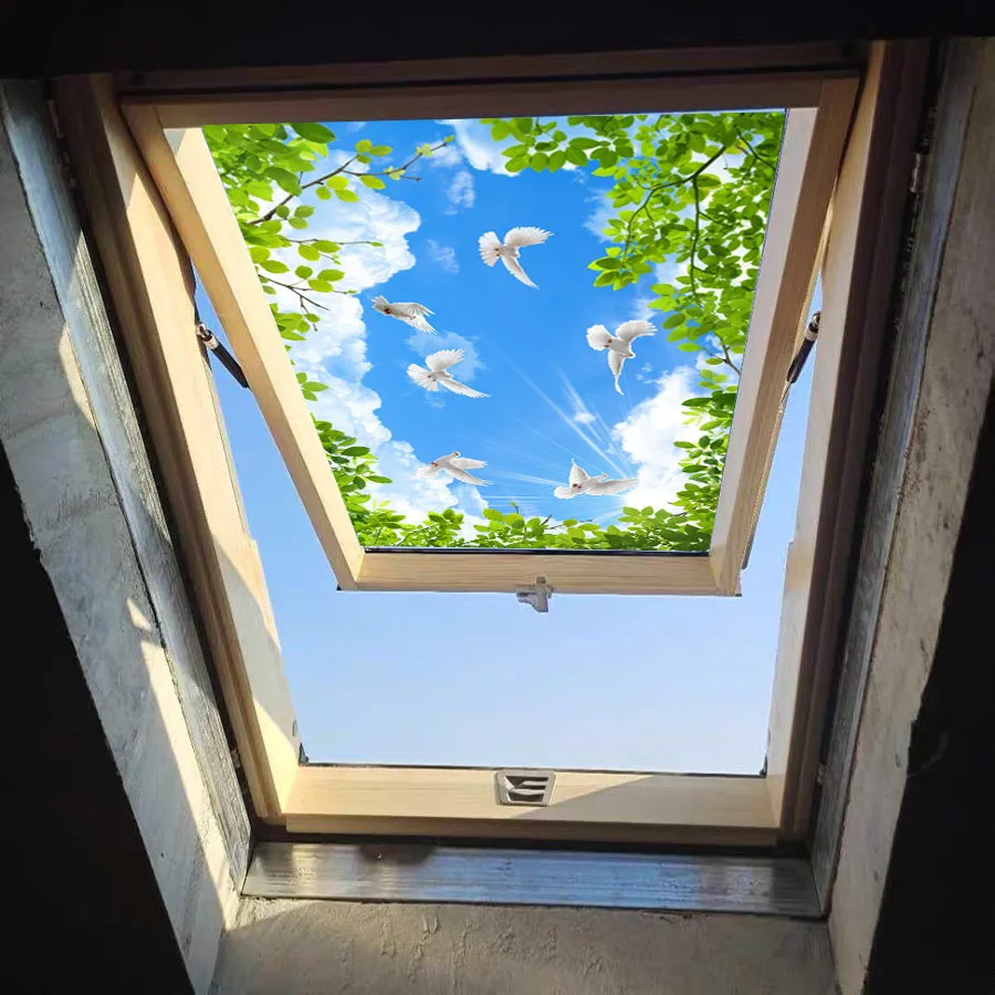 Customized-size-Ceiling-Glass-Sticker-Windows-Film-Door-Stickers ...