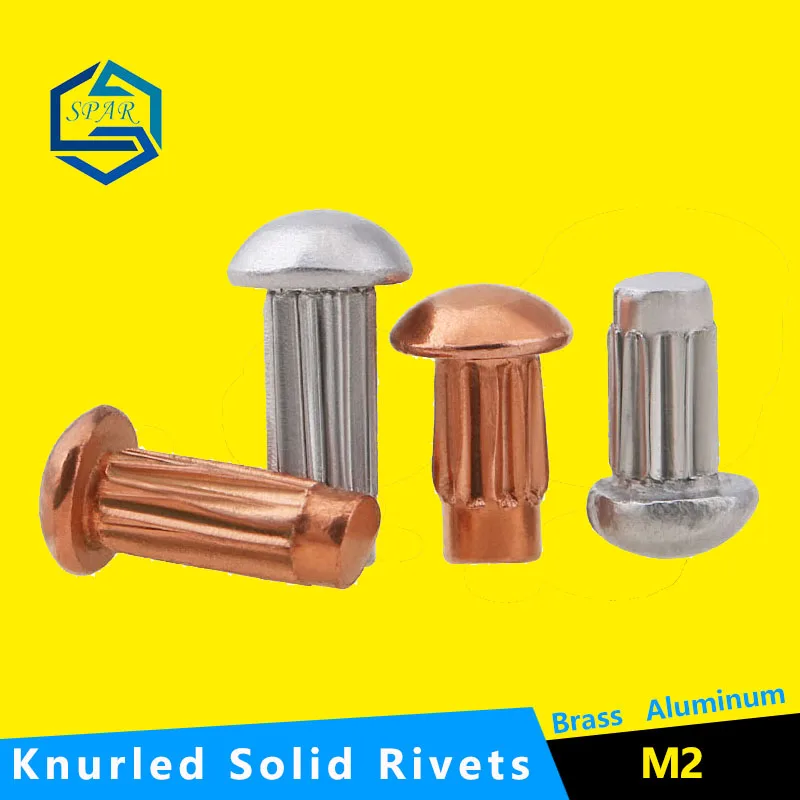 Knurled Solid Rivets For Name Plate Round Head Knurled Shank Solid ...