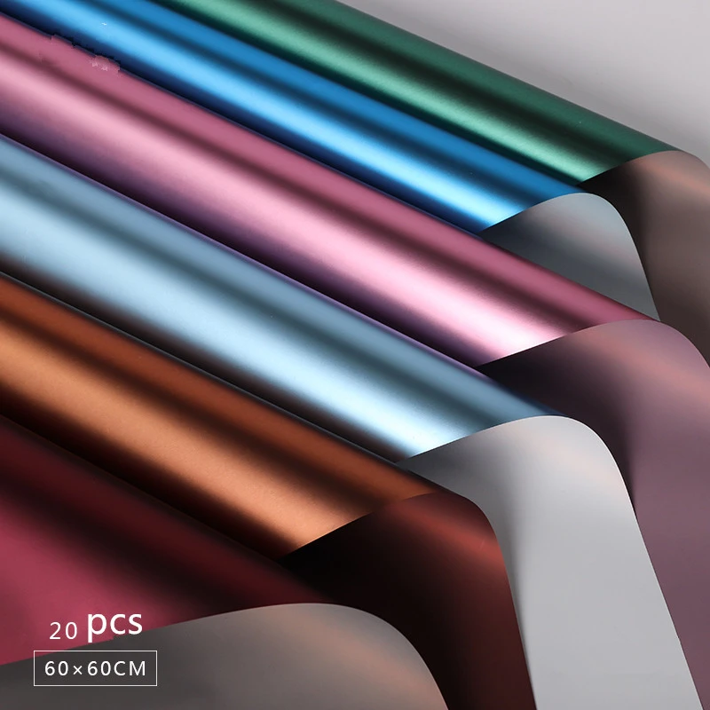 20pcs Shiny Flower Wrapping Papers Waterproof Gift Wrapping Papers ...