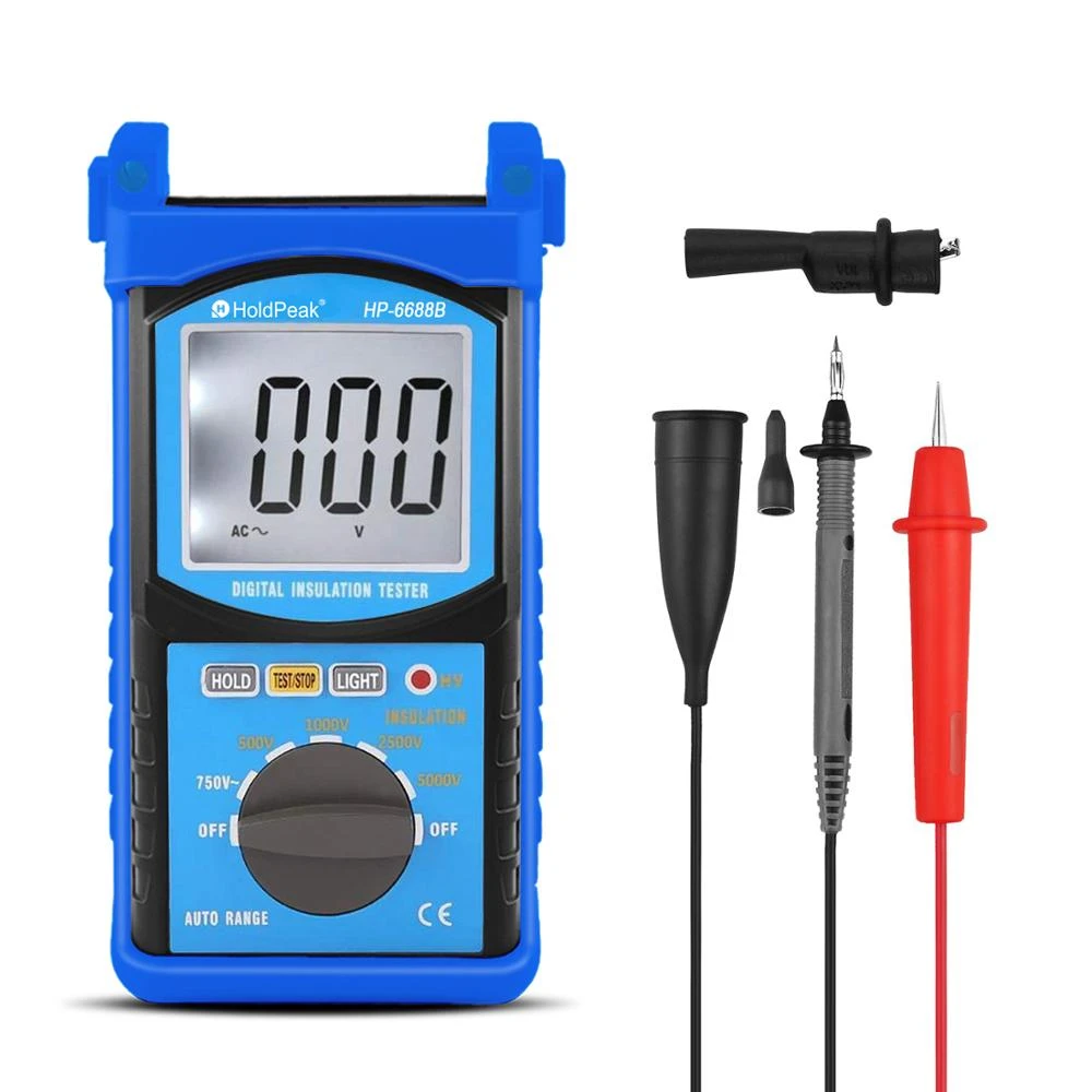 Holdpeak High Quality Digit Insulation Resistance Tester 5000v Auto ...