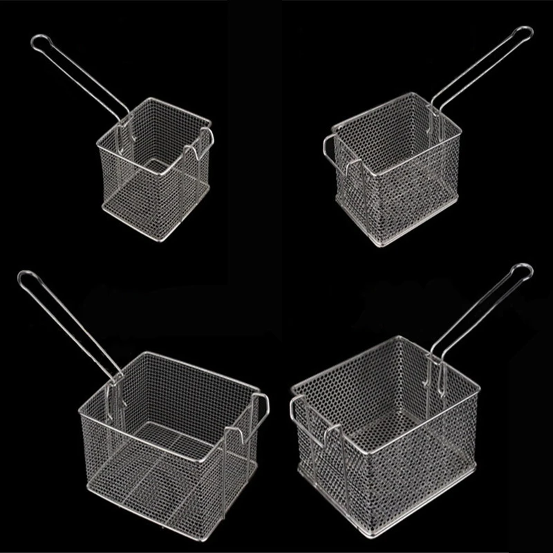 Stainless Steel Frying Mesh Basket | Stainless Steel Colander Strainers ...