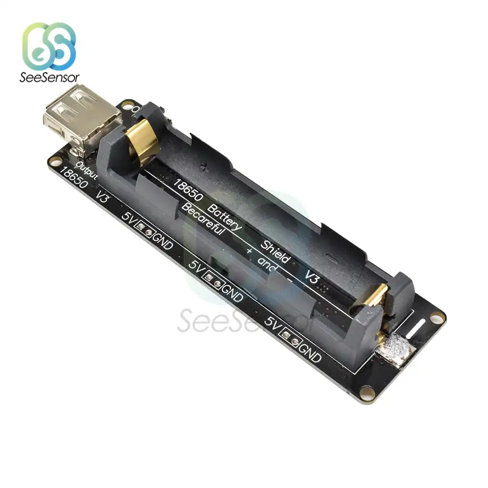 18650 Battery shield v3 Micro USB wemos esp32 esp-32 DEL pour Arduino Raspberry Equipement ...