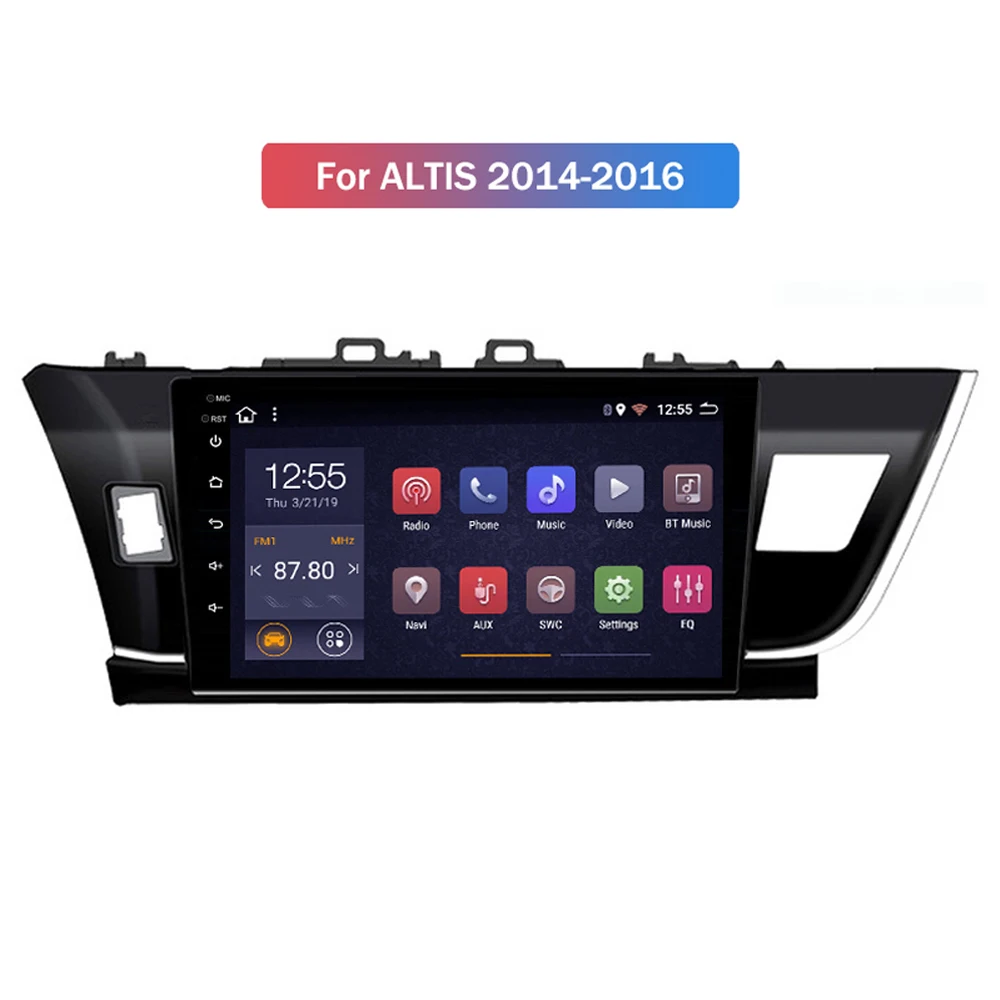 Car Radio for Toyota Corolla Altis 2014 2015 2016 multimedia stereo ...